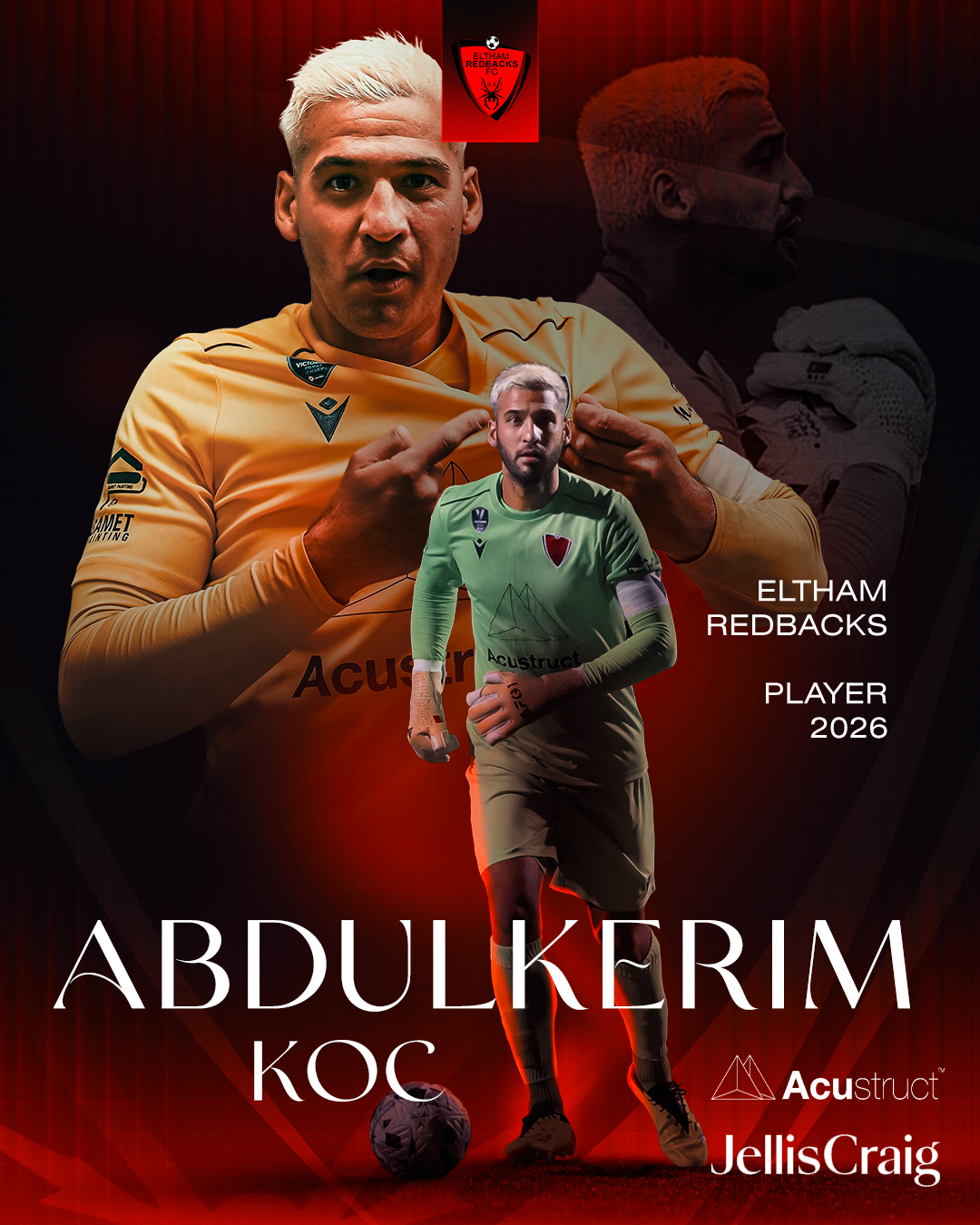 Abdulkerim “Kez” Koc Re-Signs for 2026 - Eltham Redbacks FC
