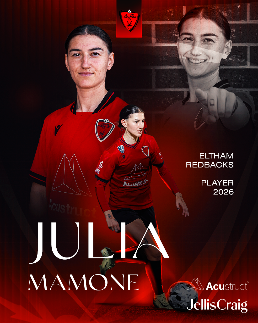 Redbacks Women Lock in Julia Mamone for 2026 - Eltham Redbacks FC